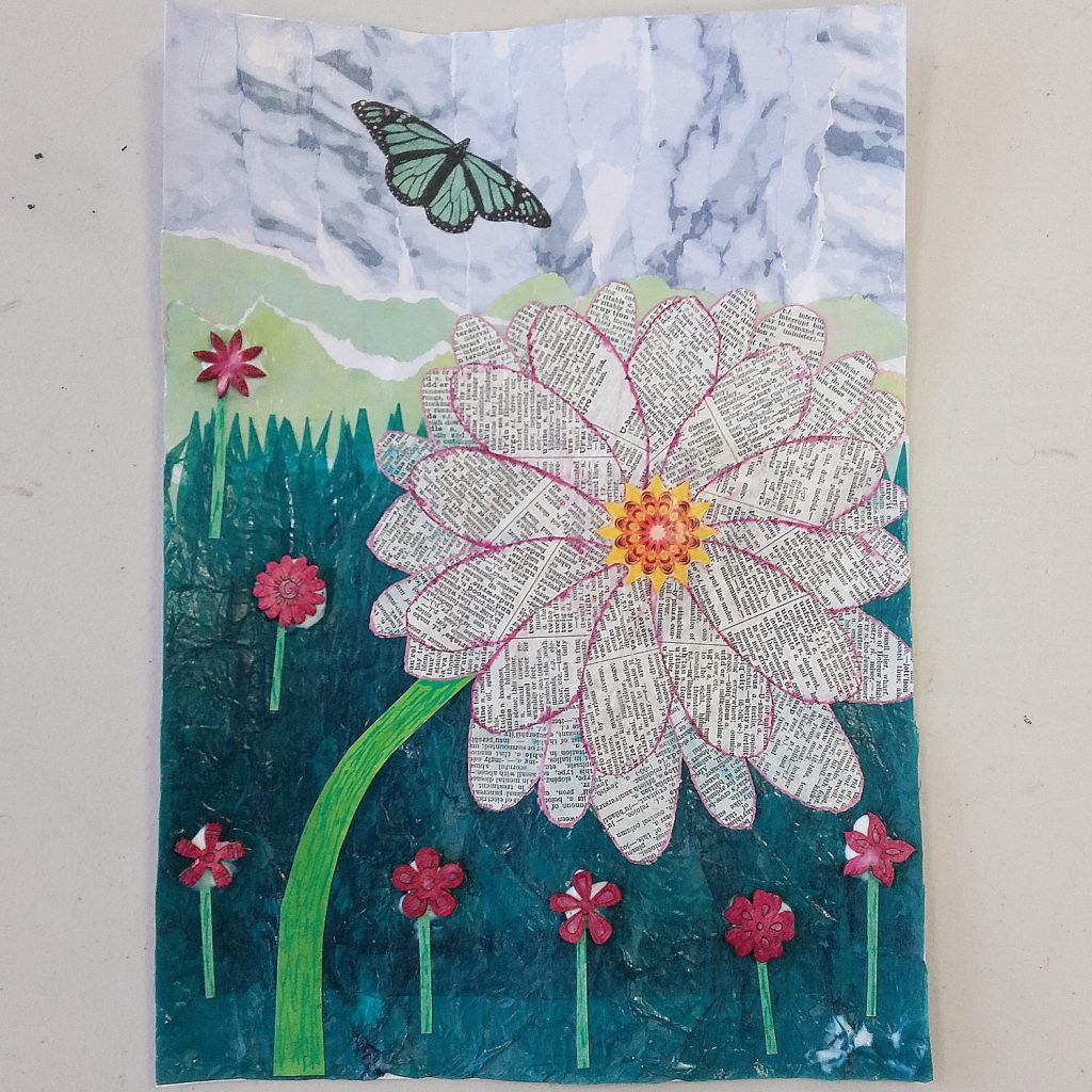 Student Showcase: Collaged Landscapes – Crafts for Wellbeing