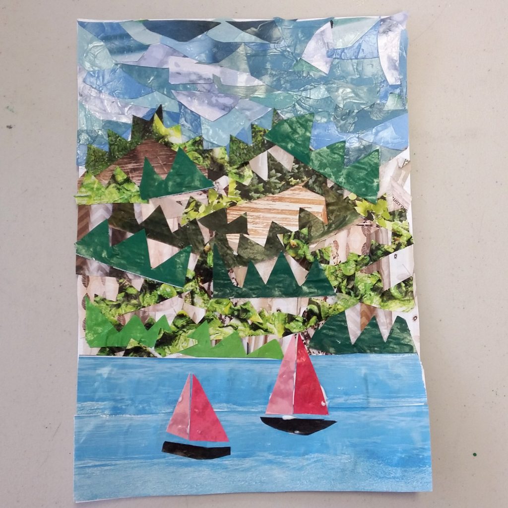 Student Showcase: Collaged Landscapes – Crafts for Wellbeing