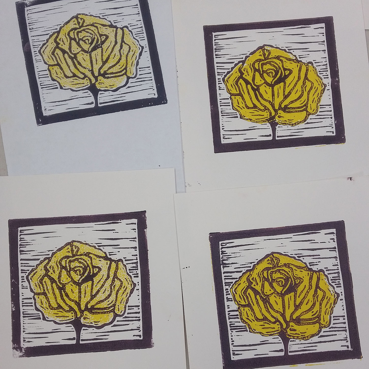 Student Showcase: Lino print play – Crafts for Wellbeing