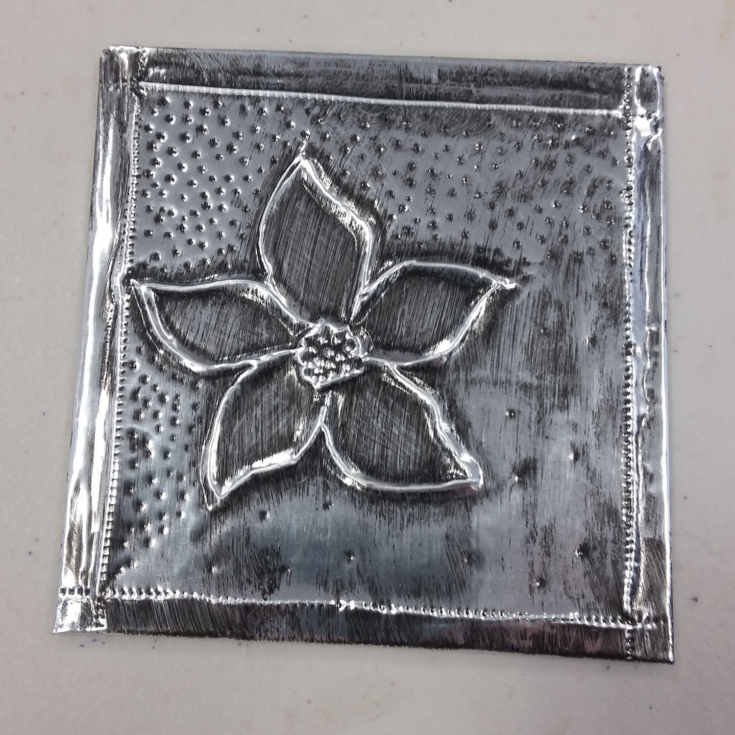 Student Showcase: Metal embossing – beginners – Crafts for Wellbeing