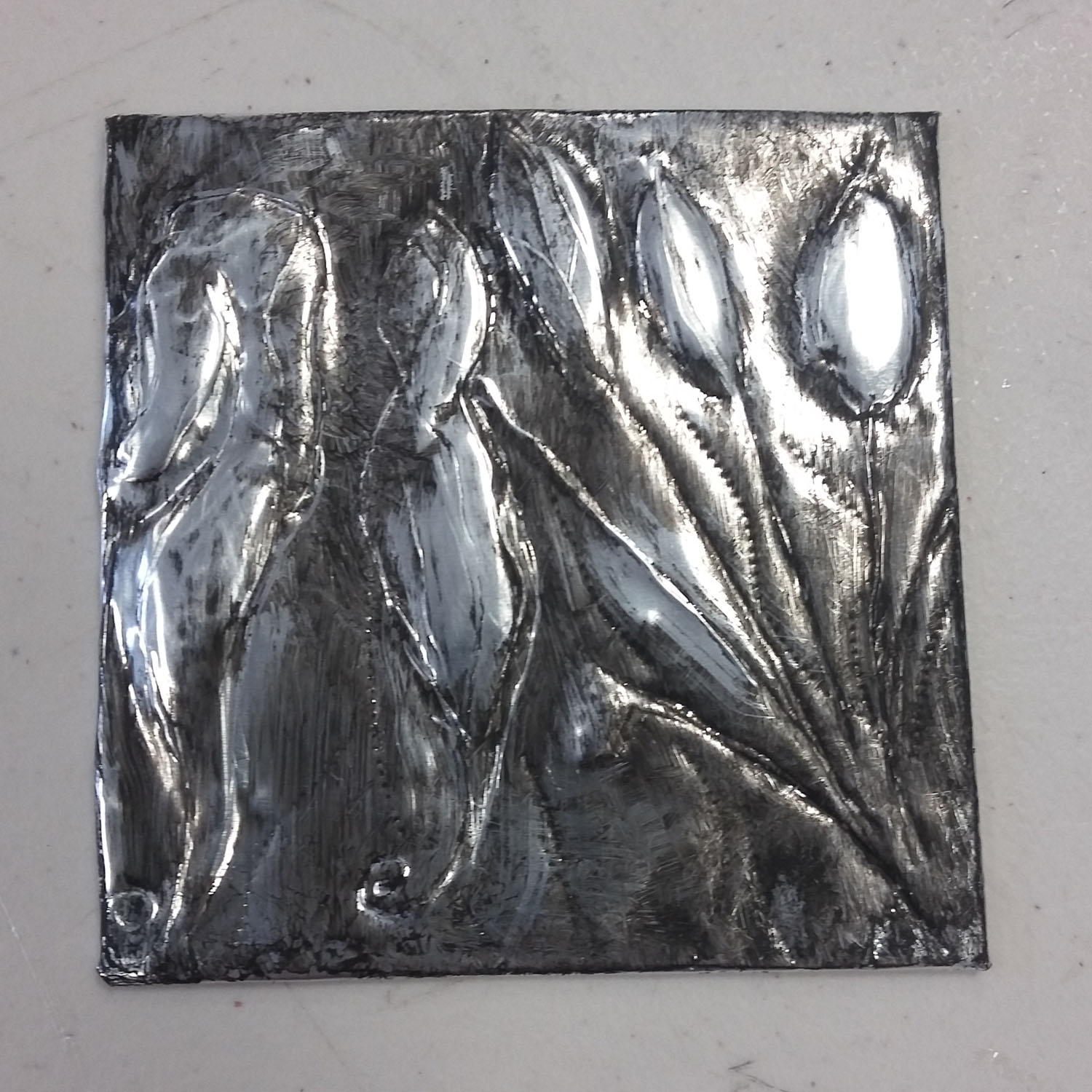 Student Showcase: Metal embossing – beginners – Crafts for Wellbeing