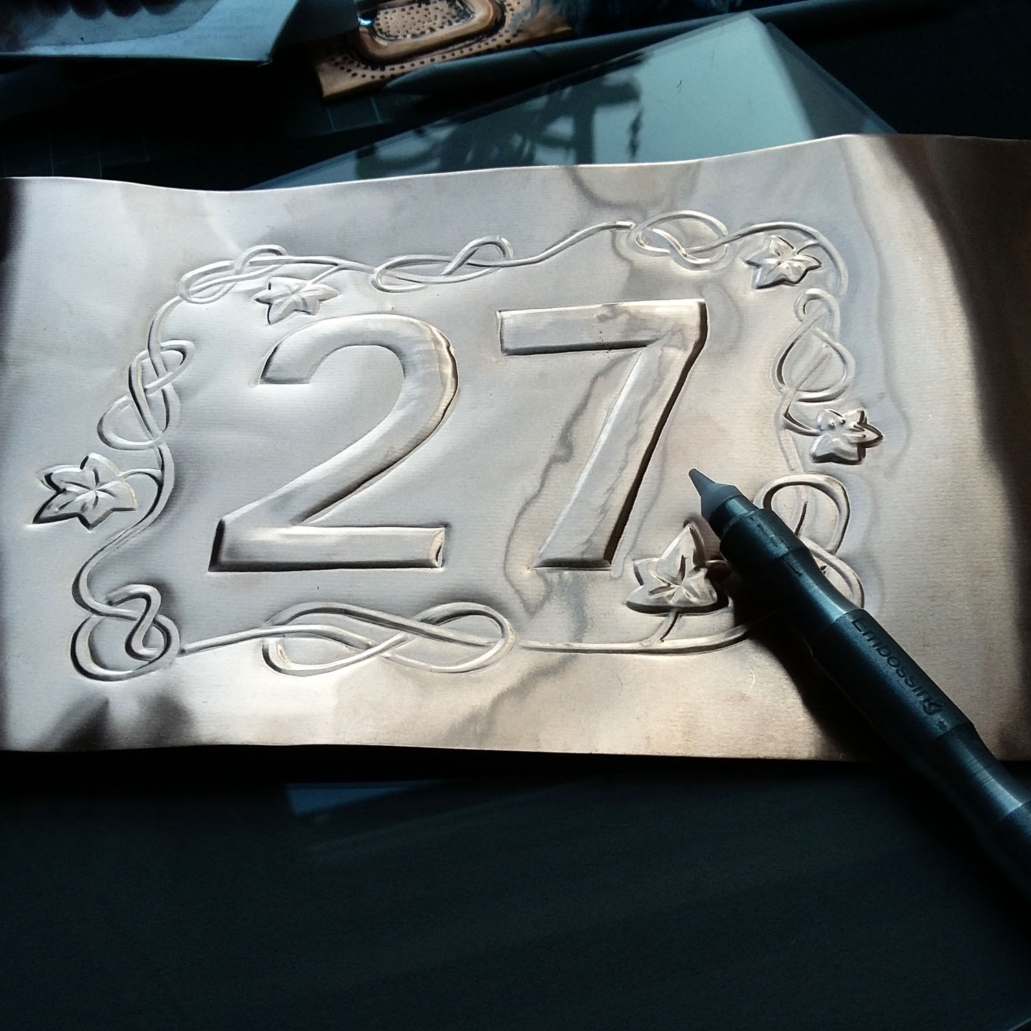 Metal Embossed House Number Workshop – Crafts for Wellbeing