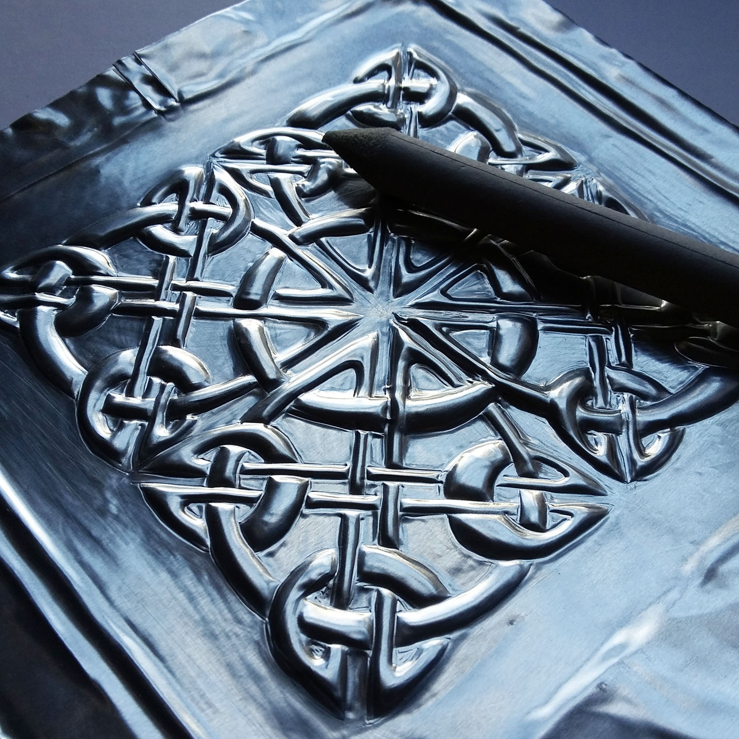 Finished Craft Project: Metal Embossed Key Holder – Crafts for Wellbeing