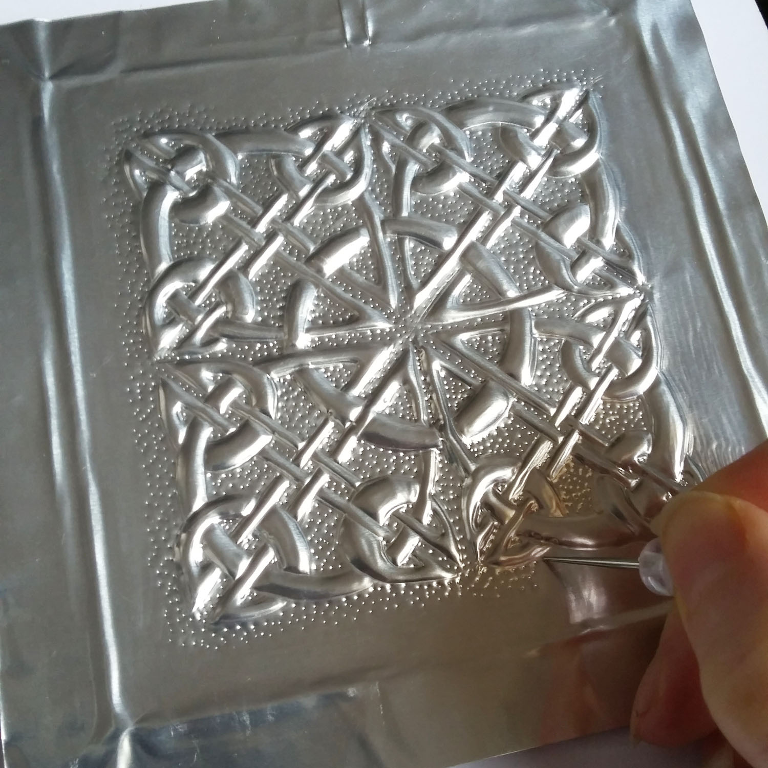 Finished Craft Project: Metal Embossed Key Holder – Crafts for Wellbeing