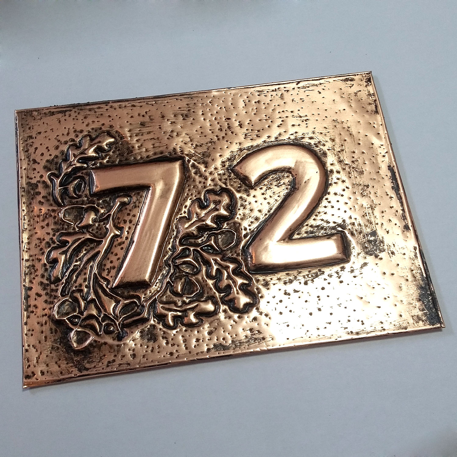 Student Showcase: Metal Embossed House Numbers workshop – Crafts for ...