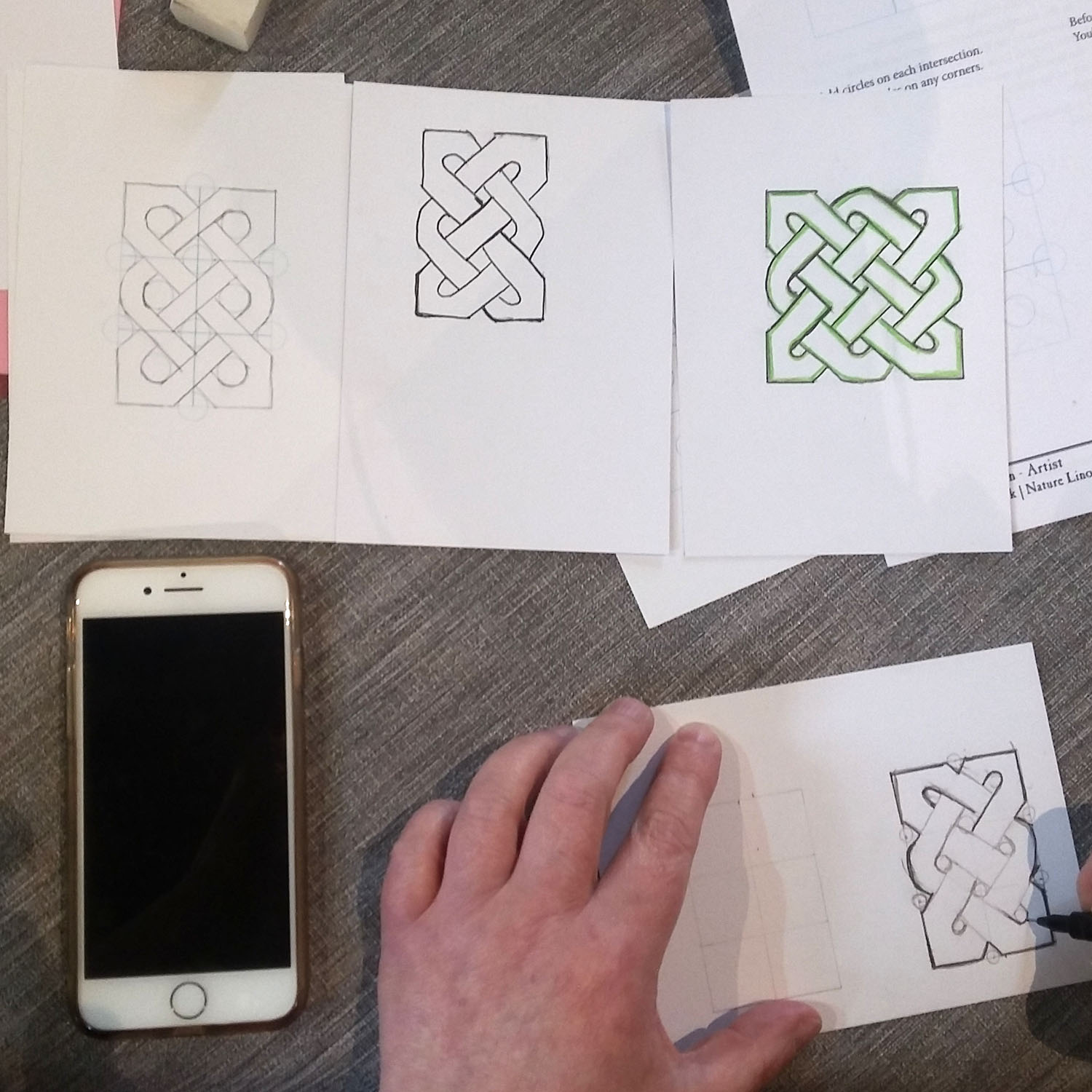 Student Showcase: Six week Celtic knotwork drawing course for beginners ...