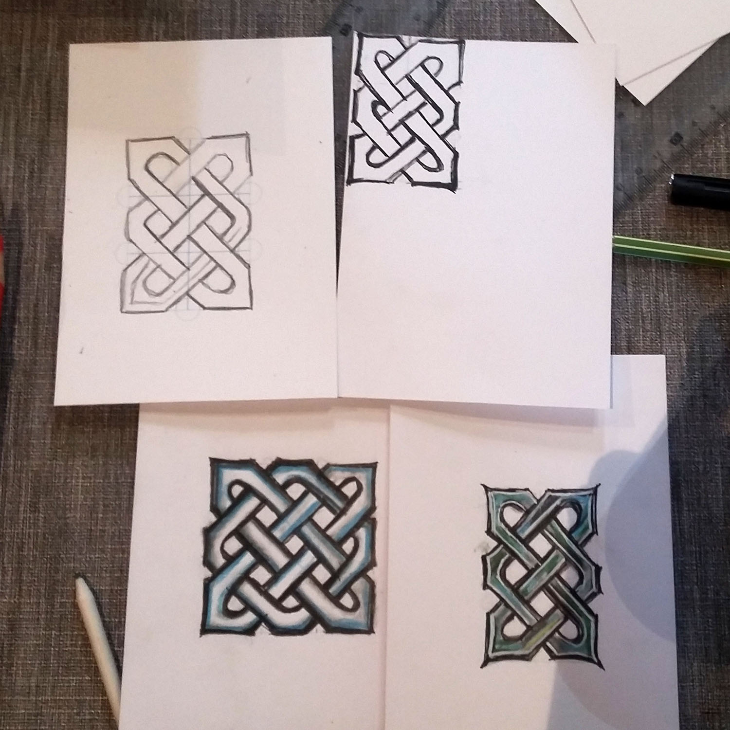 Student Showcase: Six week Celtic knotwork drawing course for beginners ...
