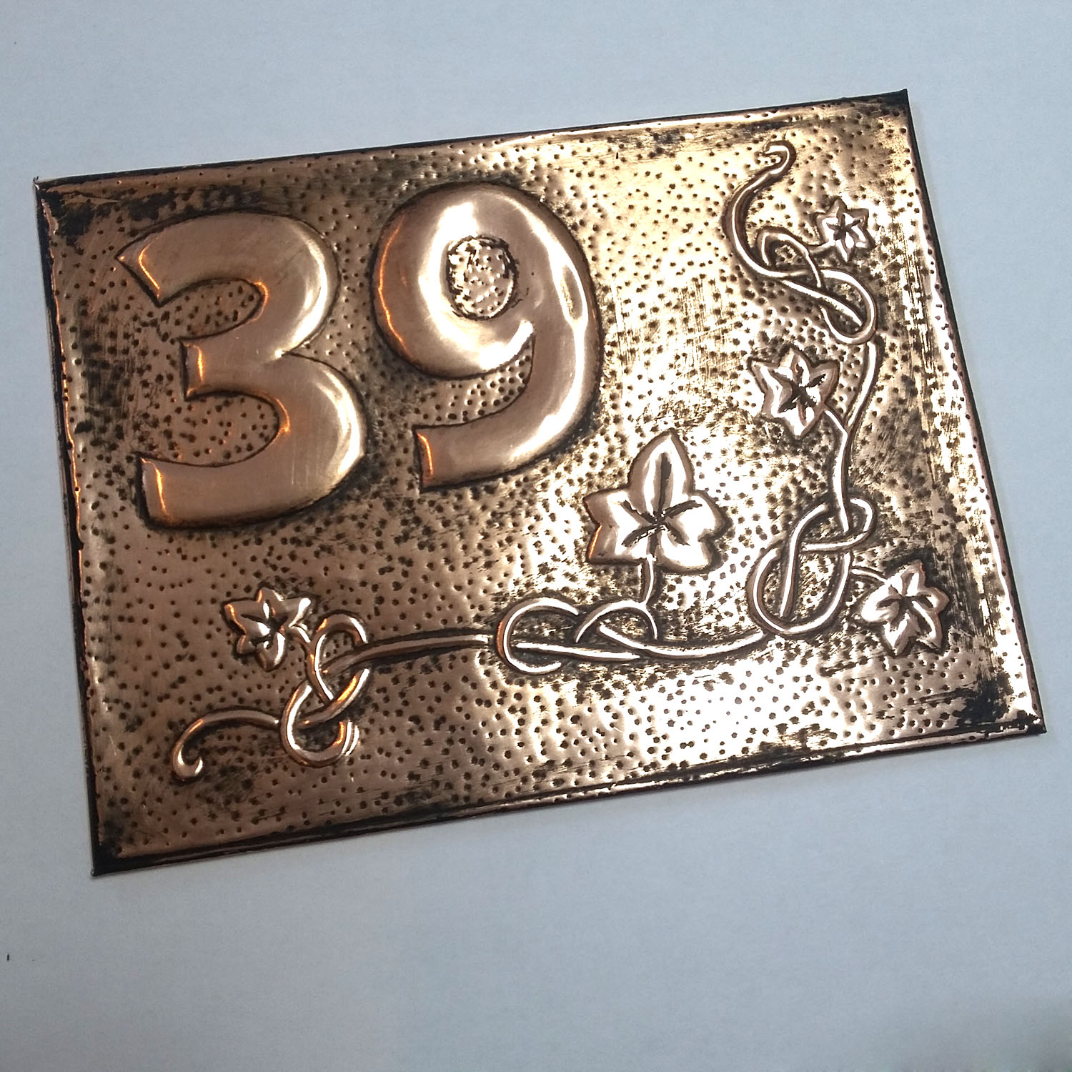 Metal Embossed House Number Workshop – Crafts for Wellbeing