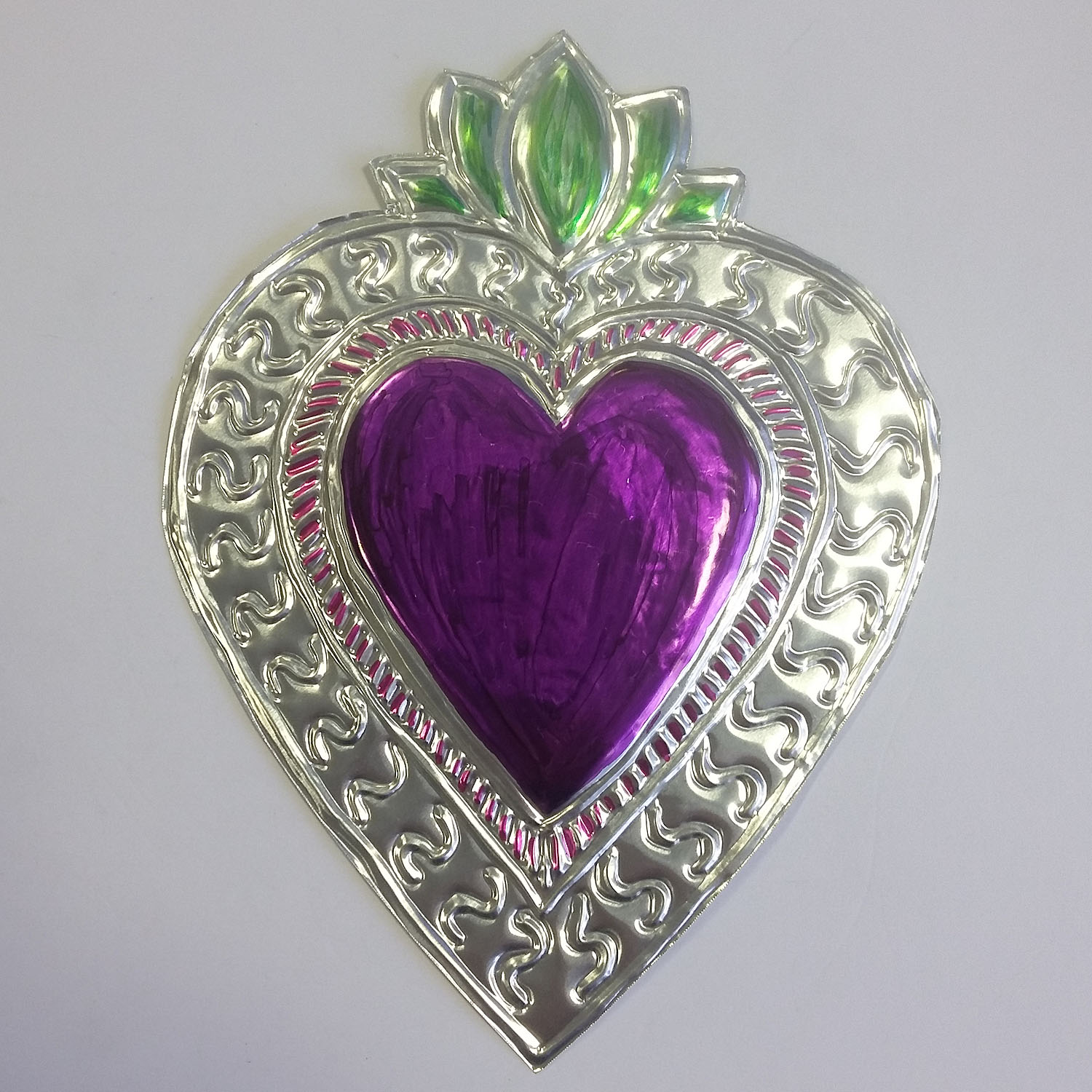 Student showcase: metal embossed hearts – Crafts for Wellbeing