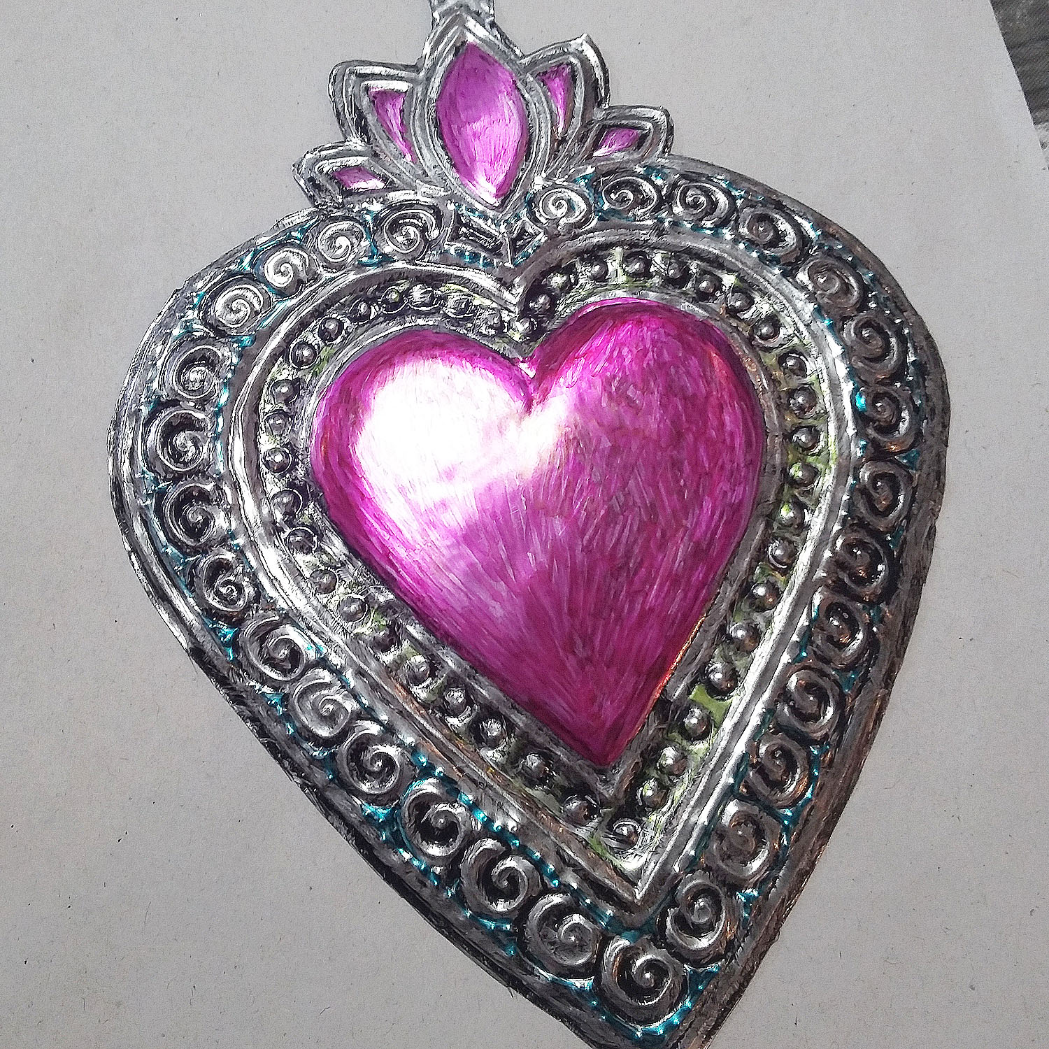 Metal embossed heart workshop – Crafts for Wellbeing