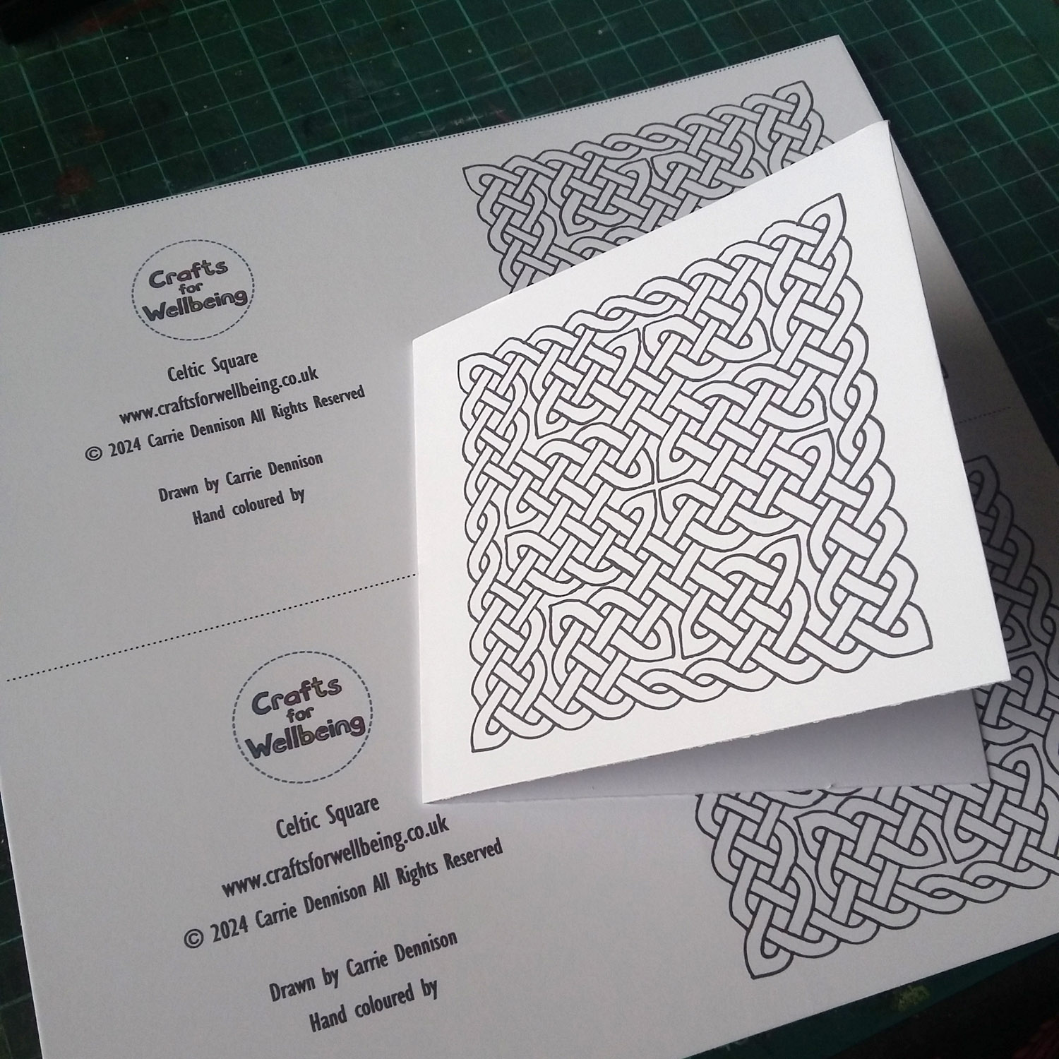 Get creative: Celtic knotwork colour-your-own greetings cards – Crafts ...